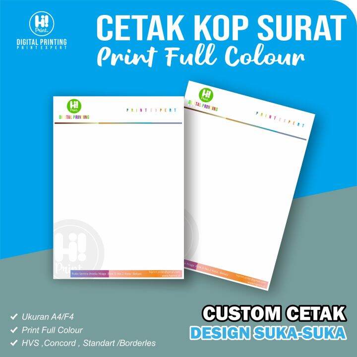 Cetak Kop Surat Custom Free Desain | Lazada Indonesia
