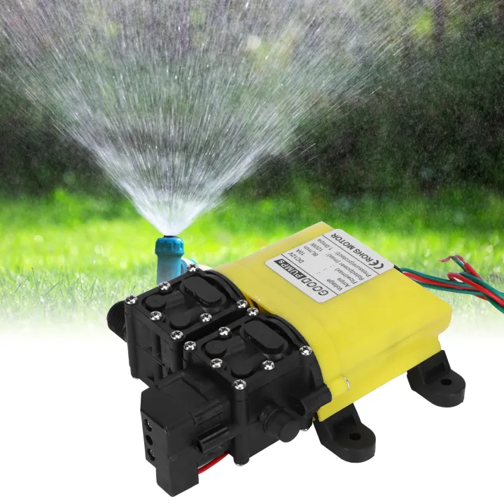 【ราคาแปลกใจ】12V 120W 8L Diaphragm High Pressure Pump with Copper ...