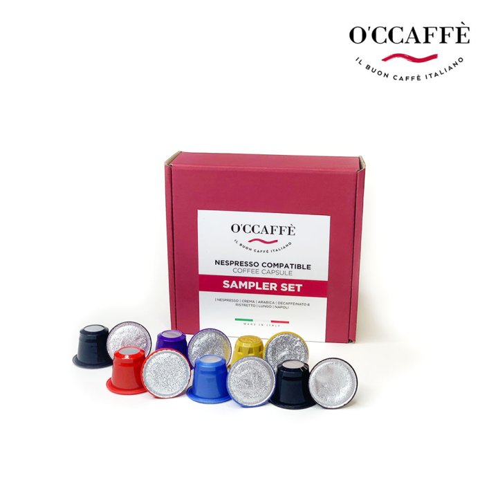 Occaffe Nespresso Compatible Coffee Capsule - Sampler Kit, 6 Flavor ...