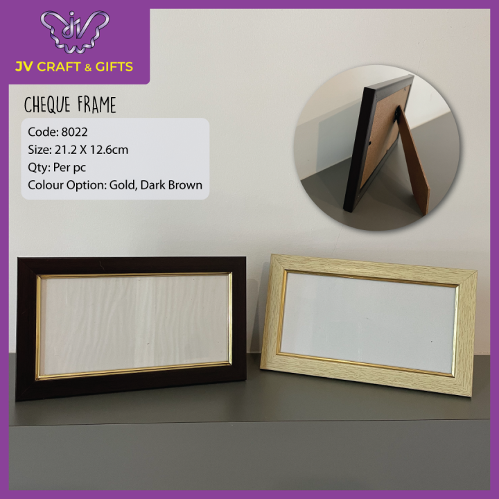 Frame Cheque Hantaran / Cek Papan Kayu Board Mas Kahwin / code 8022 ...