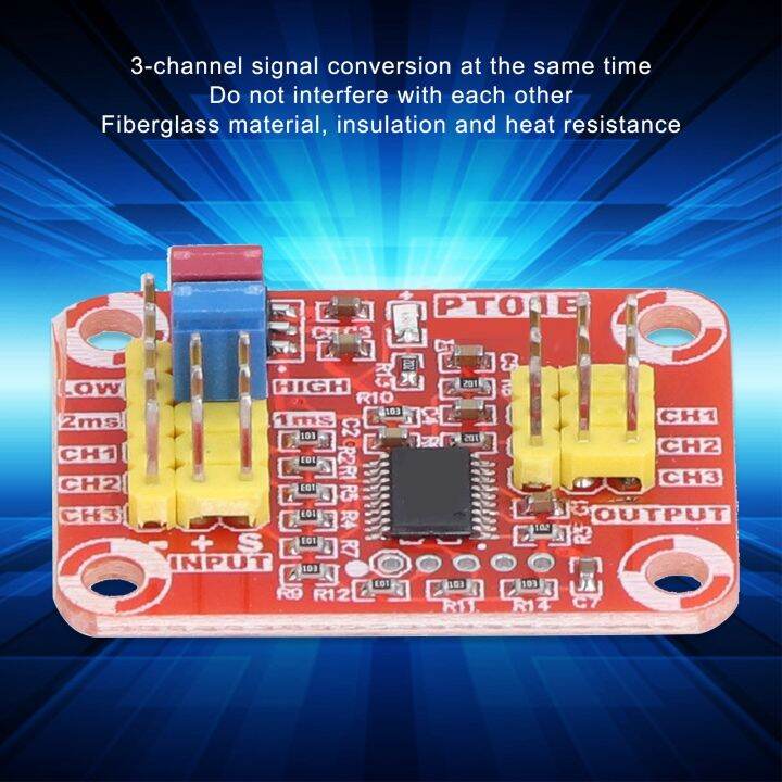 Signal Converter Module 3‑Channel Servo to Analog Voltage Conversion RC ...
