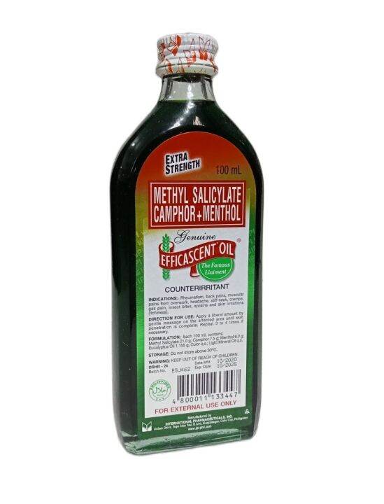 EFFICASCENT OIL EXTRA STRENGTH 100ML | Lazada PH