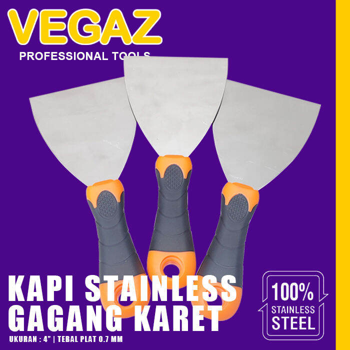Kapi Stainless gagang Karet 4 inch Kapi Cat Anti Karat - VEGAZ | Lazada ...