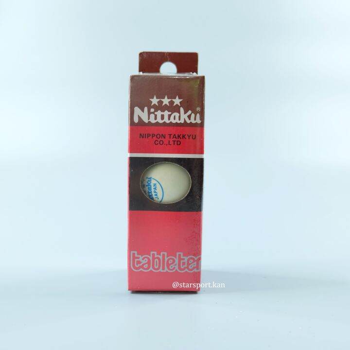 ลูกปิงปอง Nittaku 3 STAR กล่อง 3 ลูก | Lazada.co.th