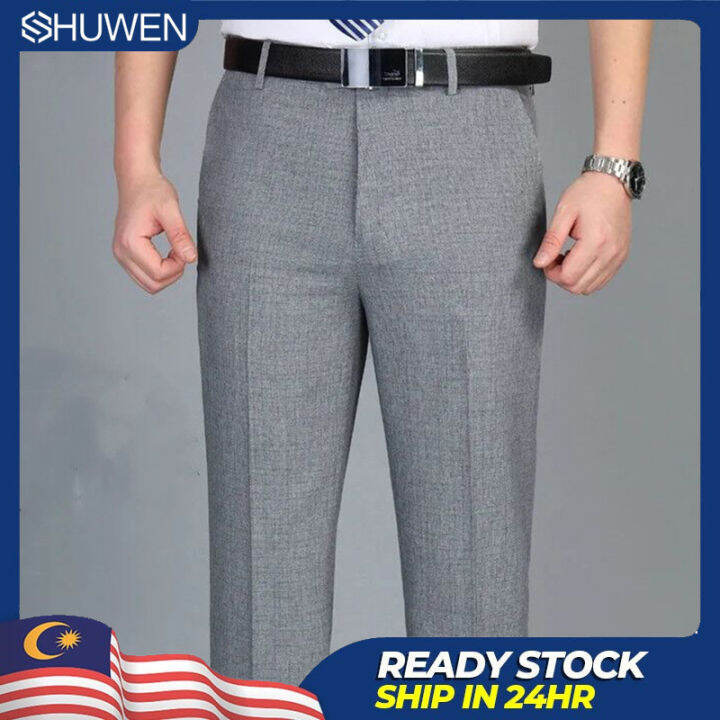 Seluar Slack Lelaki Slim Fit Seluar Lelaki Panjang Suit Pants Man 2022 ...
