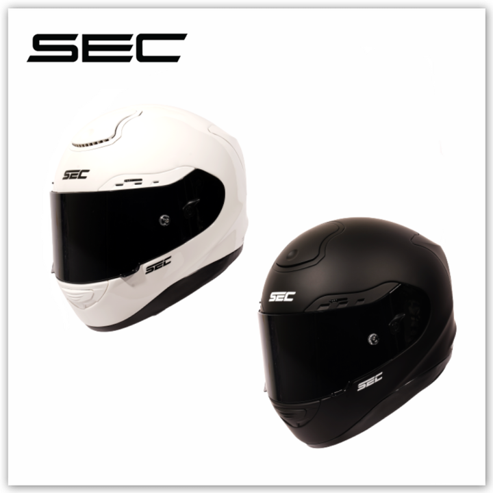 SEC NISEC I GP TECH Solid Gloss/Matte Fullface Helmet (Sizes S-XXL ...