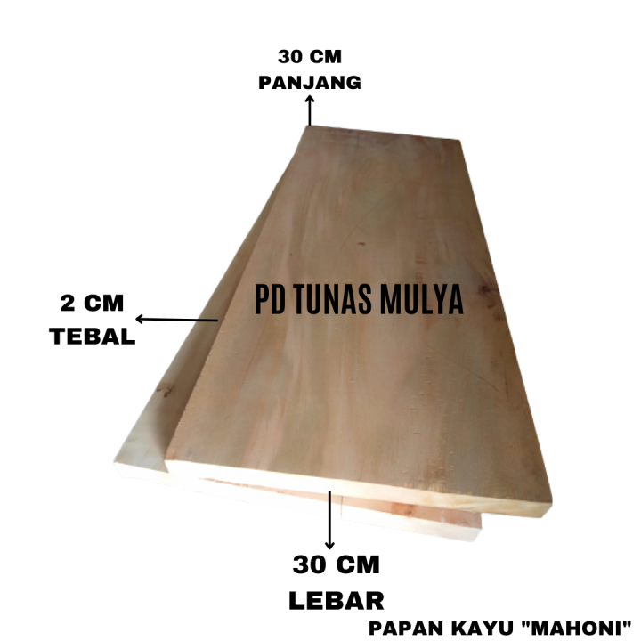 Papan Kayu Mahoni Ukuran Tebal 2cm Lebar 30cm Panjang 140cm | Lazada ...