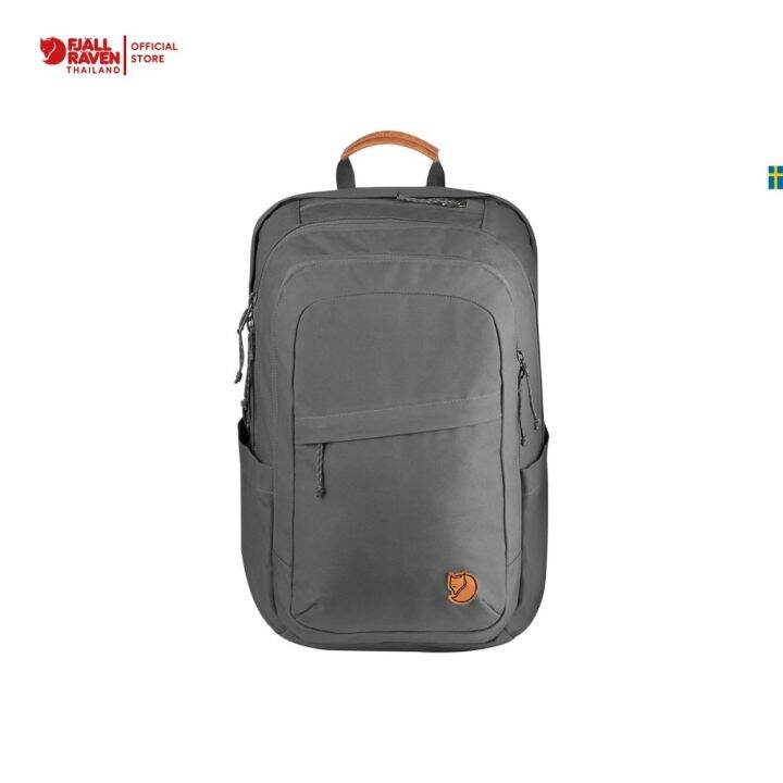 Fjallraven Raven 28 /กระเป๋าเป้สะพายหลังดีไซส์เรียบง่าย สายและโลโก้หนัง ...