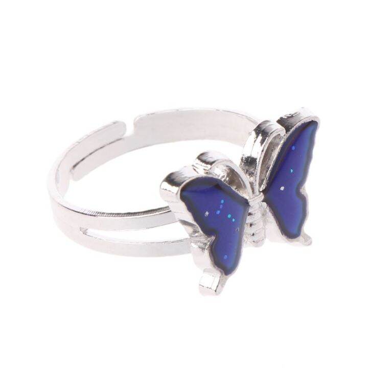 Magic Butterfly Color Change Mood Ring Emotion Feeling Temperature ...