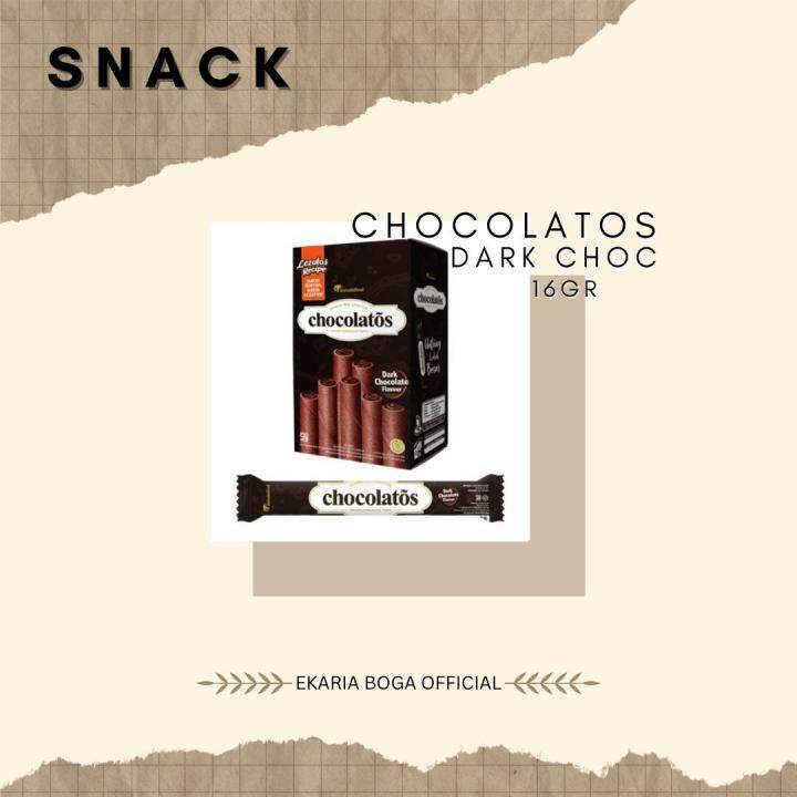 SNACK | WAFER | WAFER ROLL | CHOCOLATOS | CHOCOLATOS DARK CHOC 16GR ...
