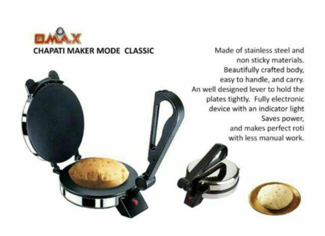 Chapati Maker Non Stick Instant Maker-Use Electric Current-8 inches ...