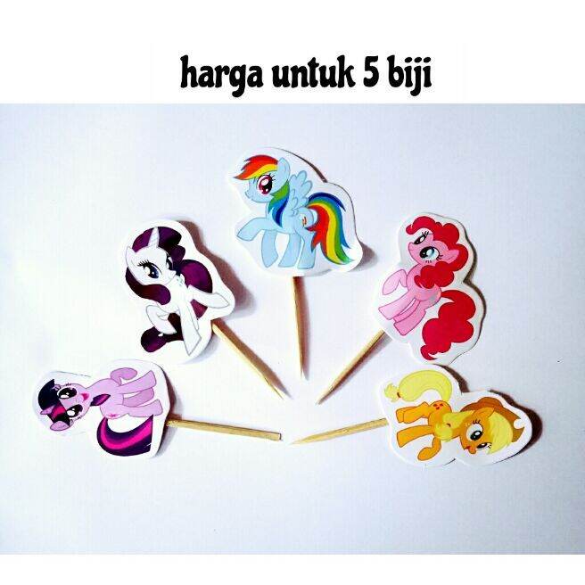 topper toper hiasan kue cup cake ulang tahun happy birthday karakter ...