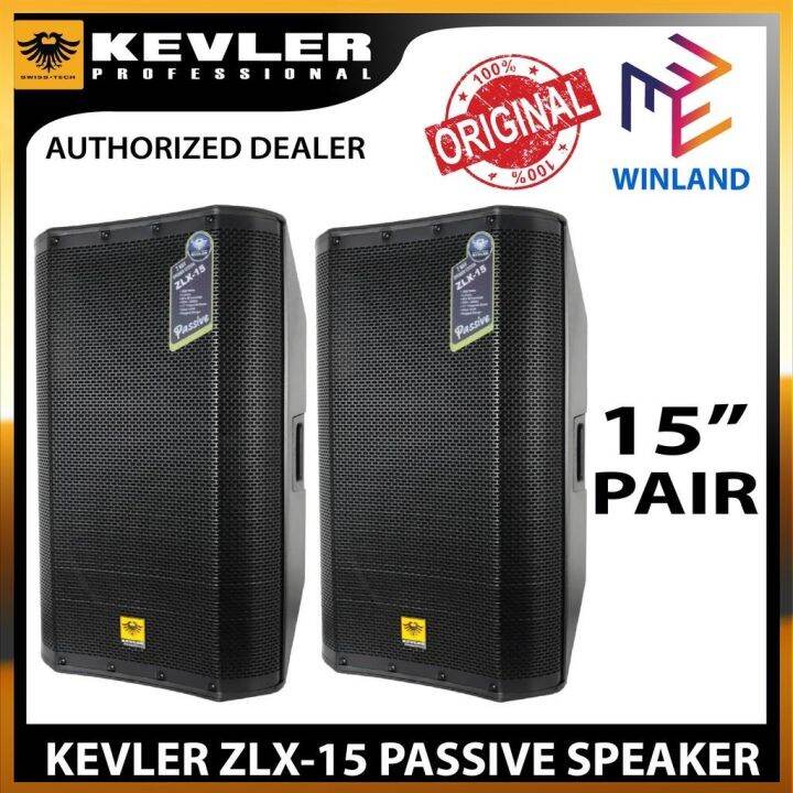 KEVLER by Winland ZLX-15 15 1000W 2 Way Bass Reflex Passive Speaker (2)pieces per order | Lazada PH