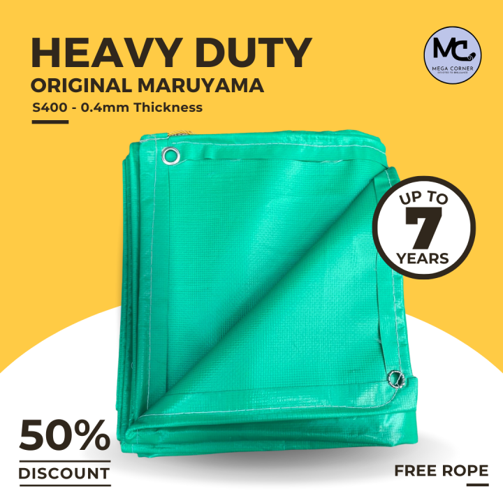 6x8ft Original Maruyama Trapal with Free Nylon Rope. For Roofing, Truck ...