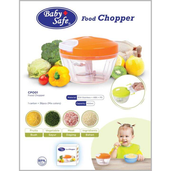 BABY SAFE FOOD CHOPPER CP001 / BLENDER MAKANAN/PENGHALUS MAKANAN/FOOD ...