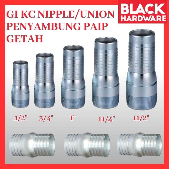 Black Hardware Penyambung Paip Getah Air Garden Hose Connector Fitting ...