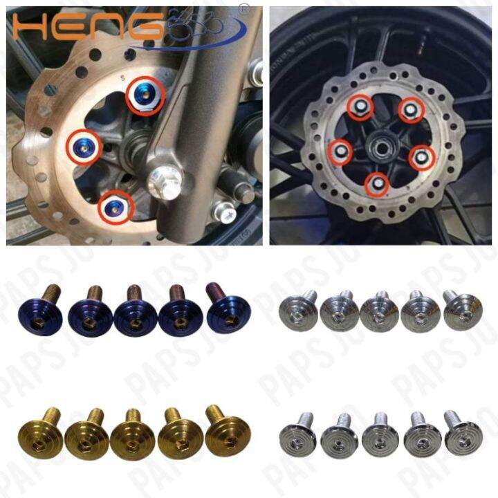 HENG DISC BOLT SET HONDA CLICK V3, CLICK V2 150 (5PCS) | Lazada PH