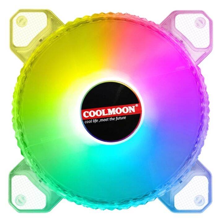 PWM 4 Pin RGB 120mm PC Case Fan Quiet 12cm Cooling Fan Silent Computer ...