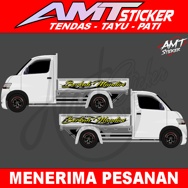 Stiker Bak Samping Granmax Pick Up - Sticker Cutting Gran Max Bisa ...