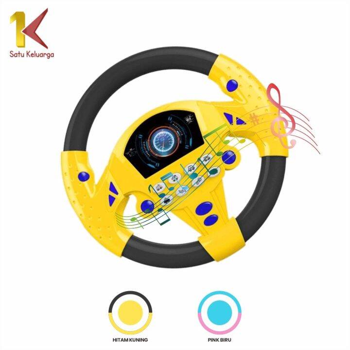 Satu Keluarga Mainan Anak Simulasi Setir Mobil Kemudi M256 Mainan ...