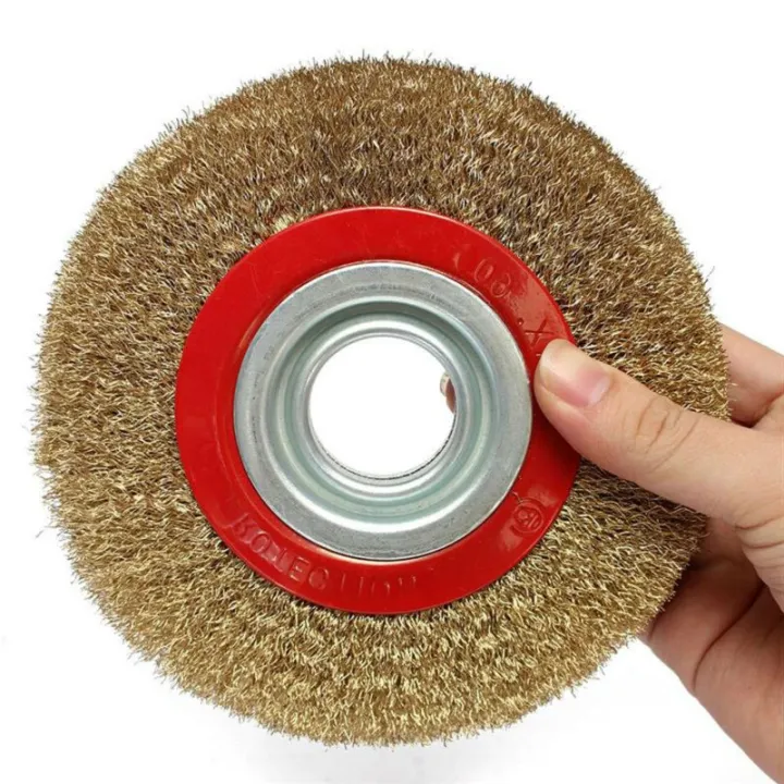 125mm 5 Inch Wire Wheel Grinder Bench Grinding Grinder Round Brass Wire ...