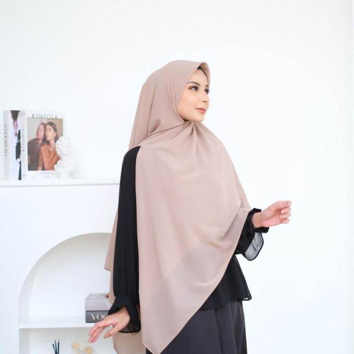 Hijab Jilbab Segitiga Syar'i Instant Khimar Zipper Model & Desain ...