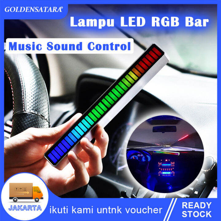Lampu LED RGB Bar W-08 Strip Spectrum Audio Indicator Voice / Music ...