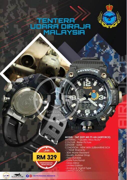 ORIGINAL AIRFORCE JAM SUBMARINE TUDM TAP 3229 Tentera Udara Diraja ...