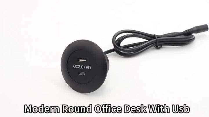 office desk 2 ports QC3.0 USB charger PD sofa for smart office and ...
