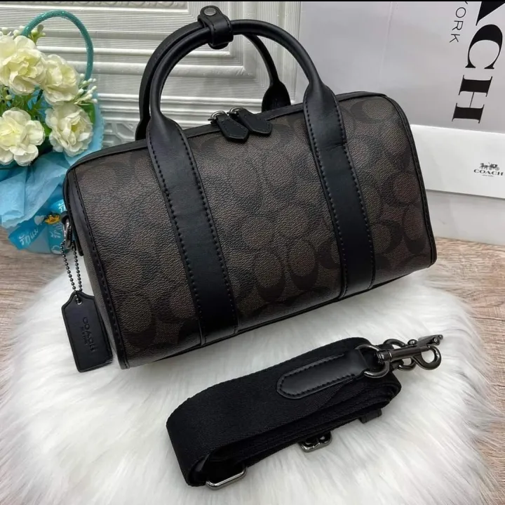 Gotham Men's Duffle Bag Original Coach 24 In Signature Canvas CA186 - Brown | Lazada PH