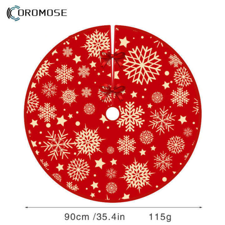 Coromose Rok Pohon Natal Besar, Rok Pohon Modis Bulat untuk Ornamen ...
