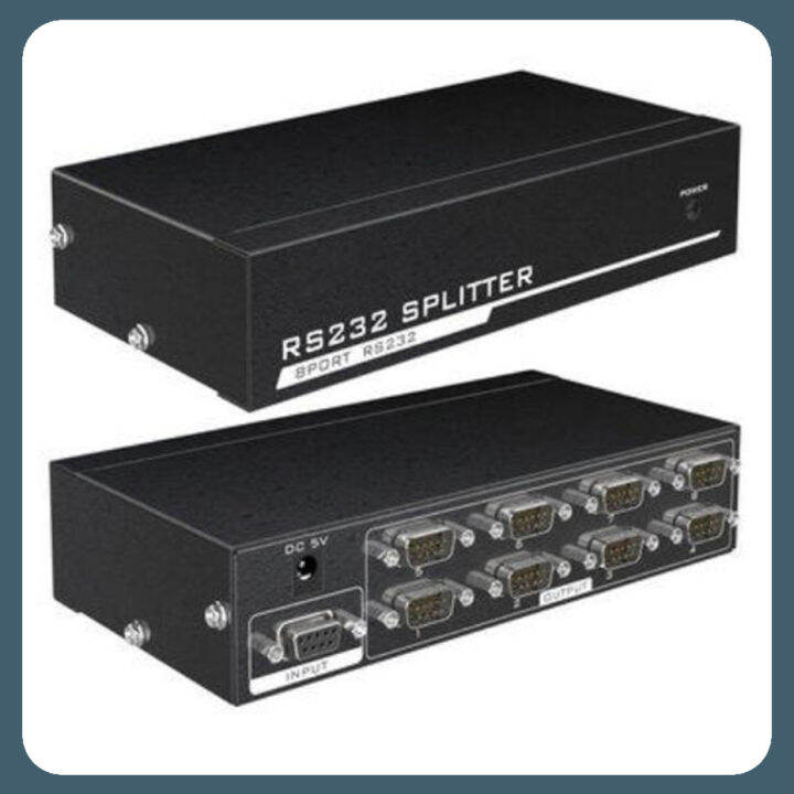 Active Serial RS232 Splitter 1 to 8 RS232 bi-direction Switcher ...