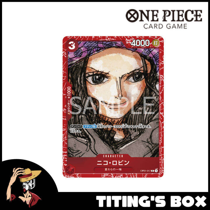 [JP] One Piece Card Game Nico Robin OP01-017 Film Red Premium Card ...