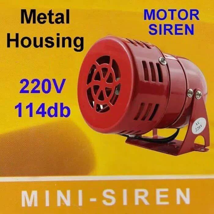 Mini Sirine Motor Sirene MS 190 Alarm Siren 220 volt Motor Alarm ...
