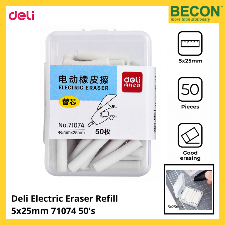 Deli Electric Eraser Refill 5x25mm 71074 50's | Lazada