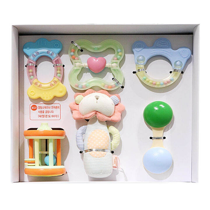 South Korea absorba safe gutta-percha baby rattle soothing toy 0-6 ...