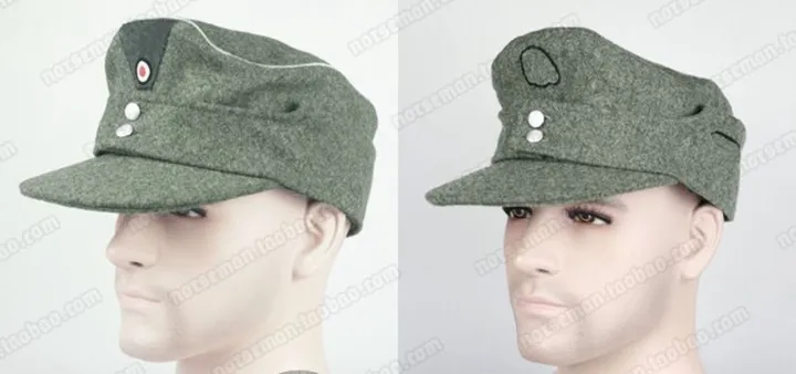 HAT WW2 Topi Militer dengan PATCH, Topi Lapangan Wol PANZER 1943 ...