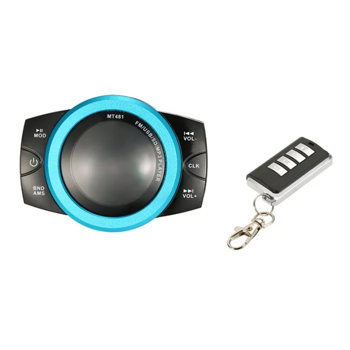 Motorcycle Audio Sound System Stereo Speaker Scooter FM Radio Bluetooth ...