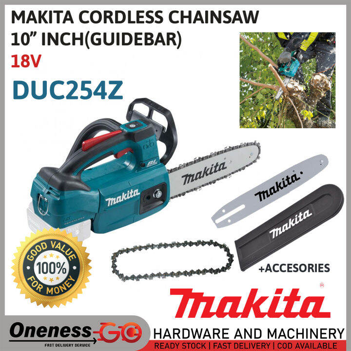 Makita DUC254Z 250mm (10") 18V Cordless Chainsaw Chain Saw DUC254 100% Authentic (SOLO) | Lazada