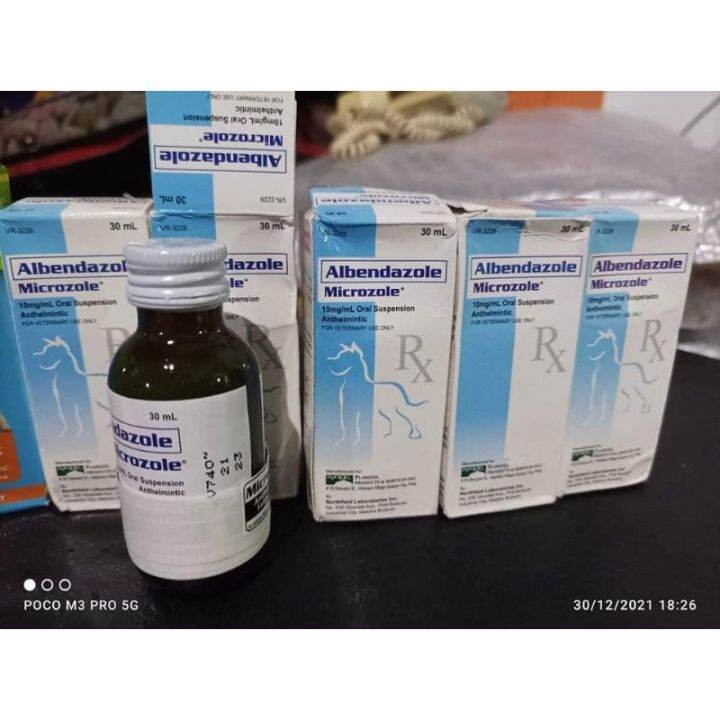 【COD】 Albendazole Microzole Dewormer Oral Suspension with Sticker ...