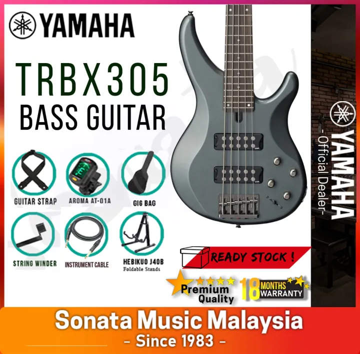 YAMAHA TRBX305 5 String Bass Guitar Basses Bundle Intermediate Series ...