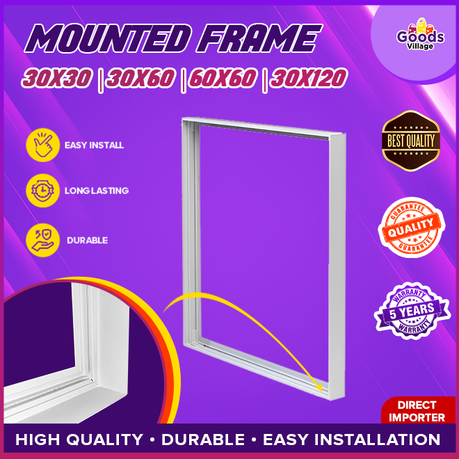 Surface Mount Frame for LED Flat Panel Light - Aluminum Surface ...