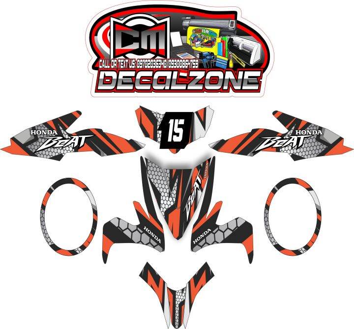 HONDA BEAT V2 FULL DECALS WITH MAGS DECALS SET | Lazada PH
