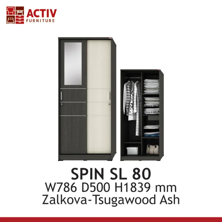 Lemari Pakaian Activ SPIN SL 80 | Lazada Indonesia