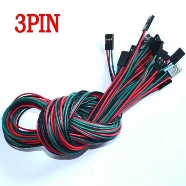 3Pin 70CM Kabel Jumper Dupont F-F AWG Cable for Arduino Sensor ...
