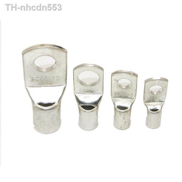 5PCS 25mm 35mm 50mm Tinned Copper Lugs Ring Crimp Terminals Battery ...
