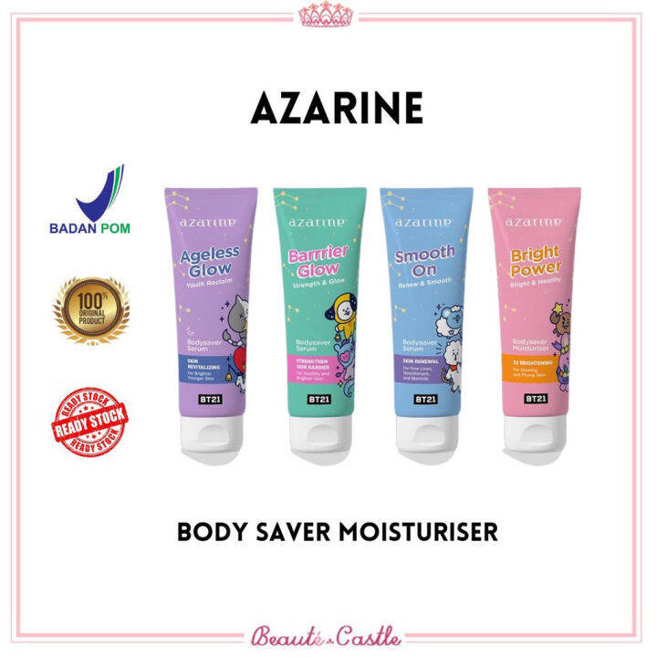 Azarine Body Saver Moisturiser BT21 100ml - Agless Glow Body Saver ...