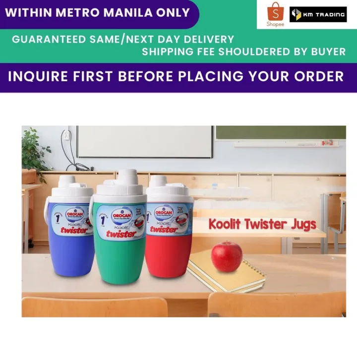 Orocan Koolit Twister Waterjug / Coleman / Tumbler 1 Liter (Metro ...