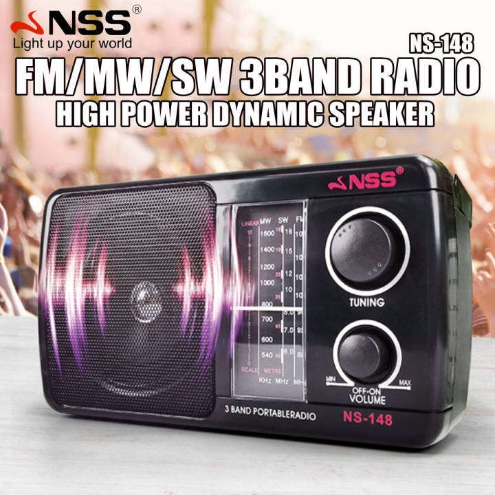 NSS Radio fm am original SW 3 Band Radio with 360° all around HiFi ...