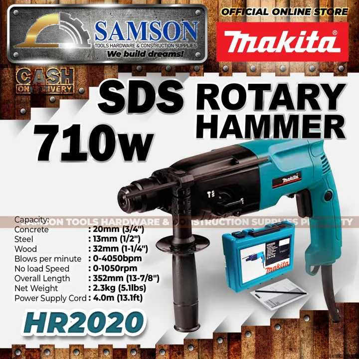 MAKITA MC 710W 2.2J 1.62ft.lbs Rotary Hammer (HR2020) *SAMSON TOOLS ...